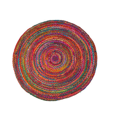 Vloerkleed gevlochten - rond - 150 cm | Xenos